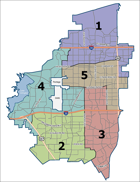 City Council District Map | City of Arlington, TX